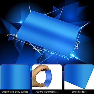 Premium Aluminum Business Cards & Etched Products - Durable, Multifunctional, Ideal for Personalization, Perfect for Various Occasions - 100 PCS, 10 Color