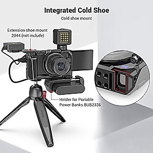 SMALLRIG Camera Cage for Sony ZV1 Camera, with Silicone Gel Grip, Cold Shoe Mount - 2938