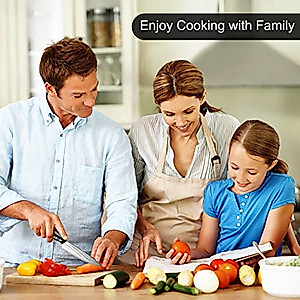 Mareston Chef Knife, Ultra Sharp Kitchen Knife High Carbon Stainless Steel Sharp Cooking Knife with Ergonomic Handle（8 Inch ）