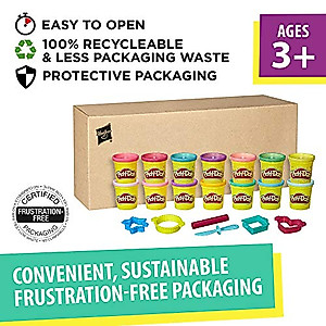 Play-Doh Sparkle and Bright 14 Pack of Cans, Non-Toxic Modeling Compound, 3-Ounce Cans (Amazon Exclusive)