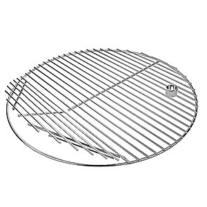 Grisun Round Cooking Grate 19.5 Inch - for Akorn Kamado Ceramic Grill, Pit Boss K24, Louisiana Grills K24, Char-Griller 16620, Solid Rod Round Grill Grate, 304 Stainless Steel