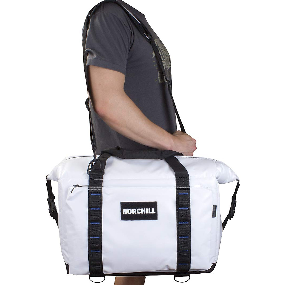 NorChill Soft Coolers 24 Can Insulated Boatbag Extreme Soft Sided Cooler, White (9000.56)