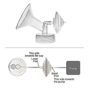 Maymom Medium Stem Backflow Protector Compatible with Motif Luna, Ameda MYA and Cimilre S3 Pumps; 2pc /pk