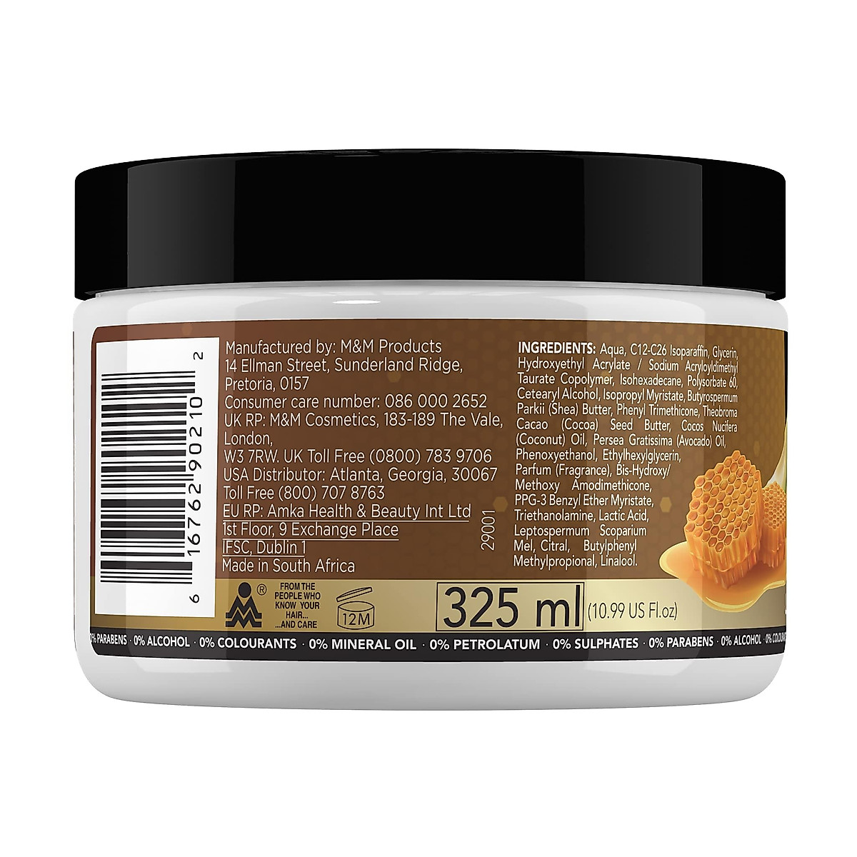 Sofn’free Leave-In Conditioner with Manuka Honey & Avocado Natural Hair Butter and Hair Moisturizer for Coily & Curly Hair - 11 Fl Oz (Pack of 1)
