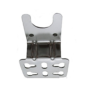 OneGrill Chrome Steel Universal Style Grill Rotisserie Mounting Bracket Set with Integrated Aluminum Heat Shield