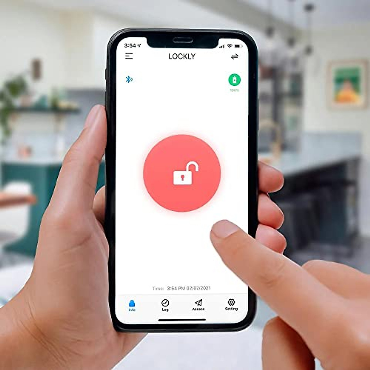Lockly Fingerprint Bluetooth Keyless Entry Door Smart Lock (PGD728F) | Advanced 3D Fingerprint Reader | Discrete PIN Code Input | iOS and Android Compatible | Auto Lock | Battery Backup