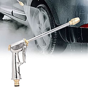 Bderkz High Pressure Washer Gun Adjustable Sprayer Long Nozzle 360 Degree Rotation Cleaner for Garden Watering Car Washing
