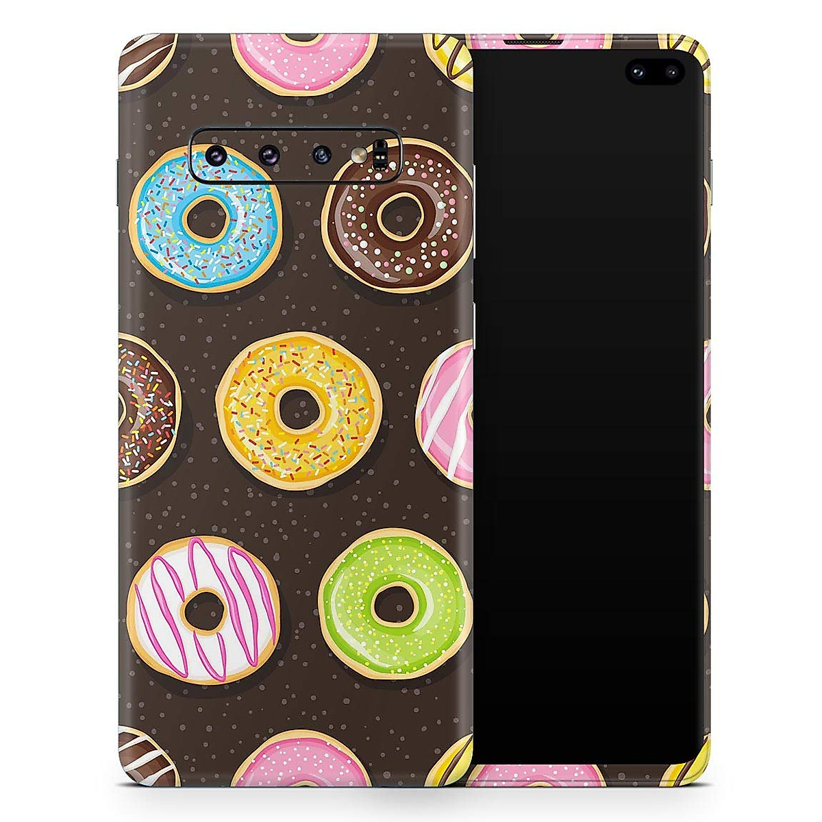 DesignSkinz Yummy Colored Donuts v2 Protective Vinyl Decal Wrap Skin Cover Compatible with The Samsung Galaxy S20 (Screen Trim & Back Glass Skin)