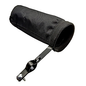 Drumstick Container Bag, Drum Stick Holder Drumstick Nylon Bag for Drum Set Clamp on Stick Holder Bag Container(black)