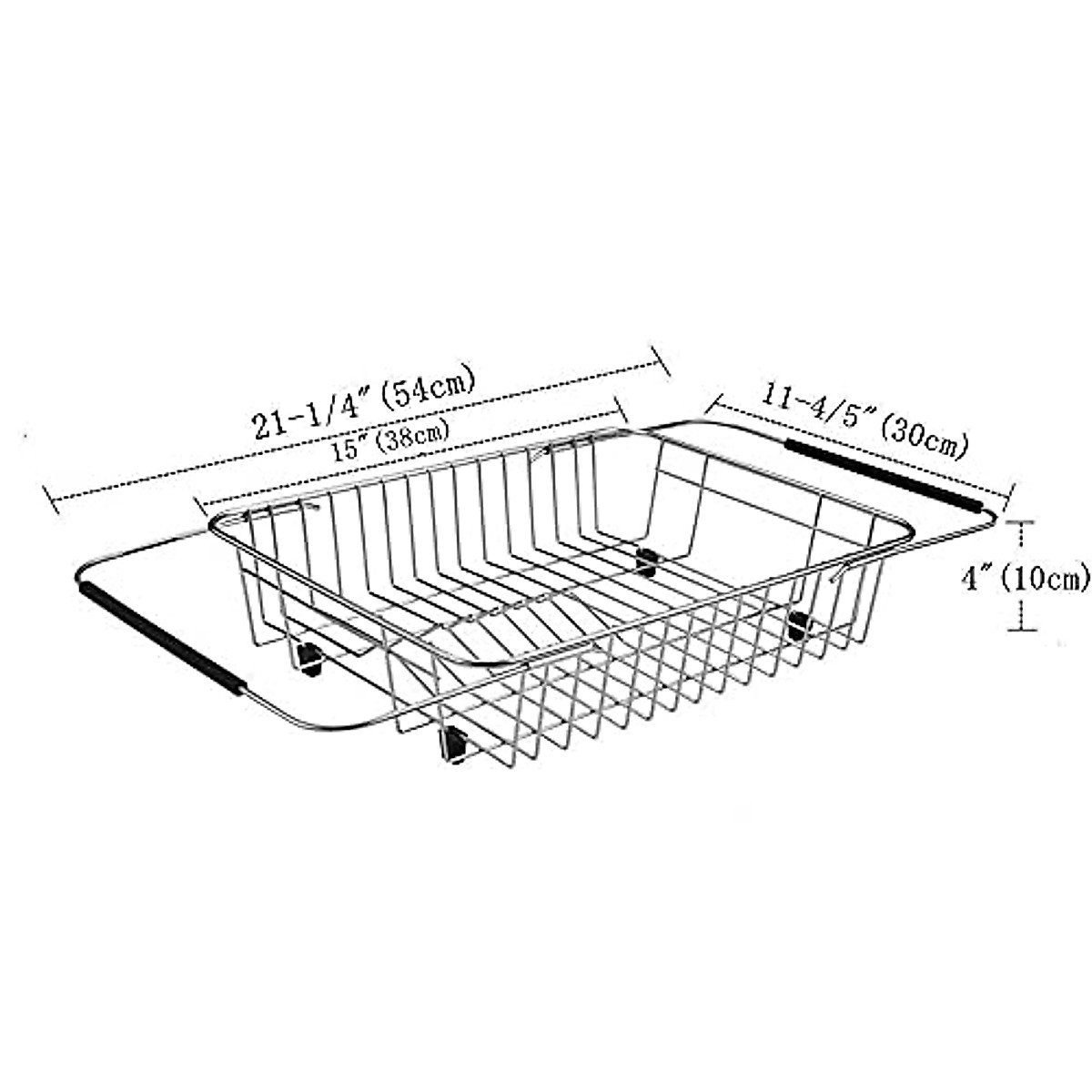 Dish Drying Rack with Stainless Steel Utensil Holder Large Dish Rack Drainer Lid Organizer Plate Drying Rack, Lid Holder Kitchen Pot Lid Rack Holder