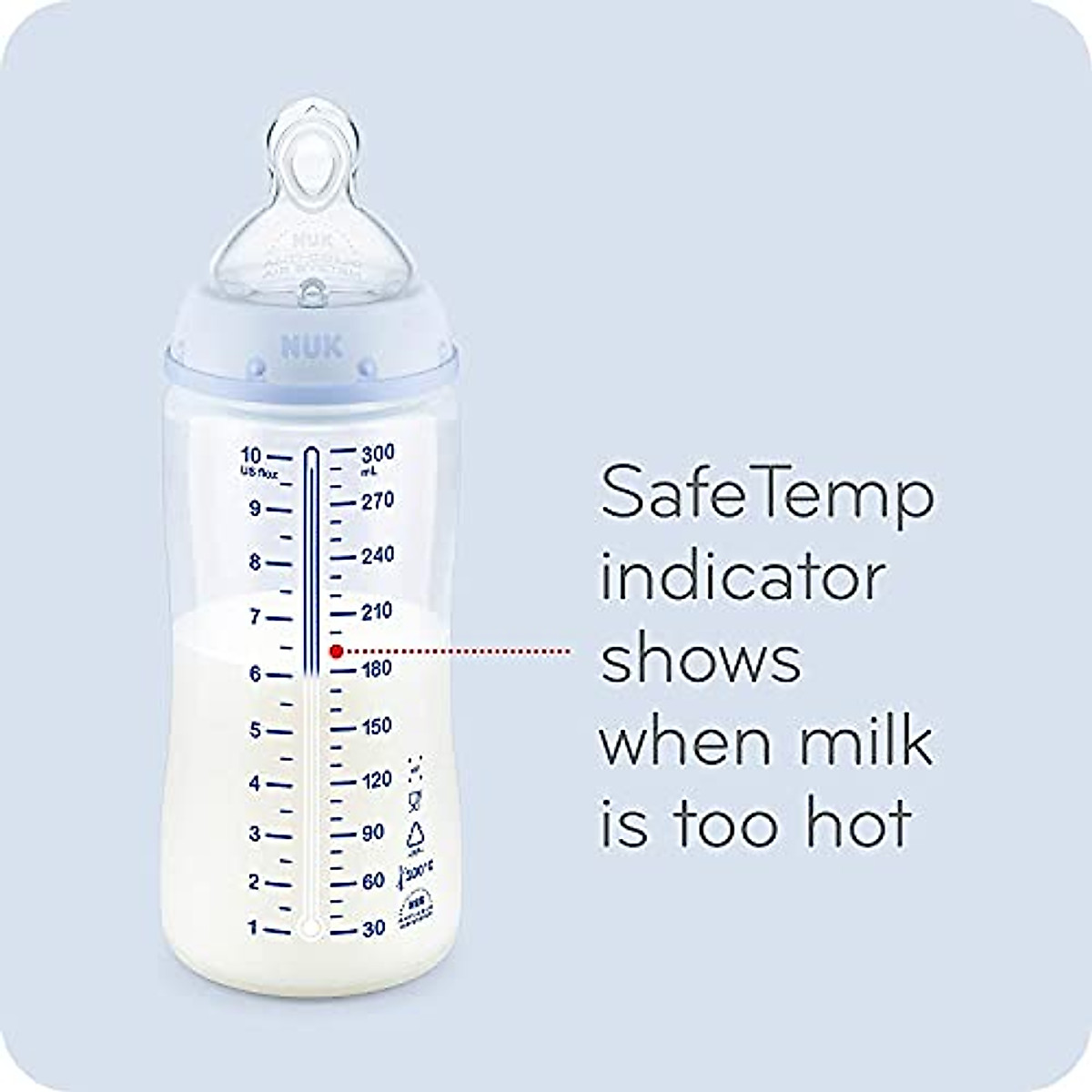 NUK Smooth Flow Anti-Colic Bottle, 10 Ounce (Pack of 6) Mickey & Minnie