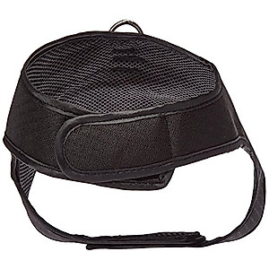 SMALLLEE_Lucky_Store Pet Clothes for Small Dog Cat FBI Vest Harness Leash Set Mesh Padded Black M