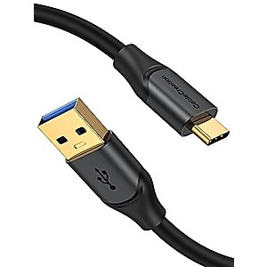 CableCreation USB C to USB A Cable 5FT, USB C to USB 3.1 USB 3.2 Gen2 10Gbps USB A to C Data Cable, Android Auto Cable 3A for USB C External SSD MacBook Pro iPad,Galaxy S23, etc,1.5m Gray