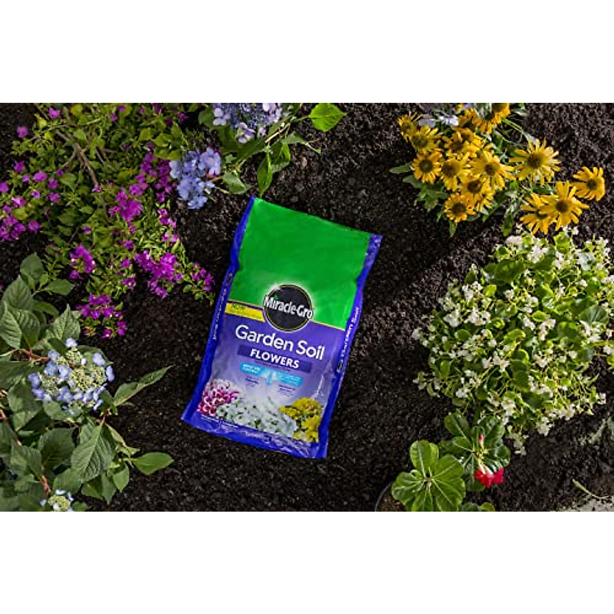 Miracle-Gro 70359430 Garden Soil Flowers, 1.5 Cf