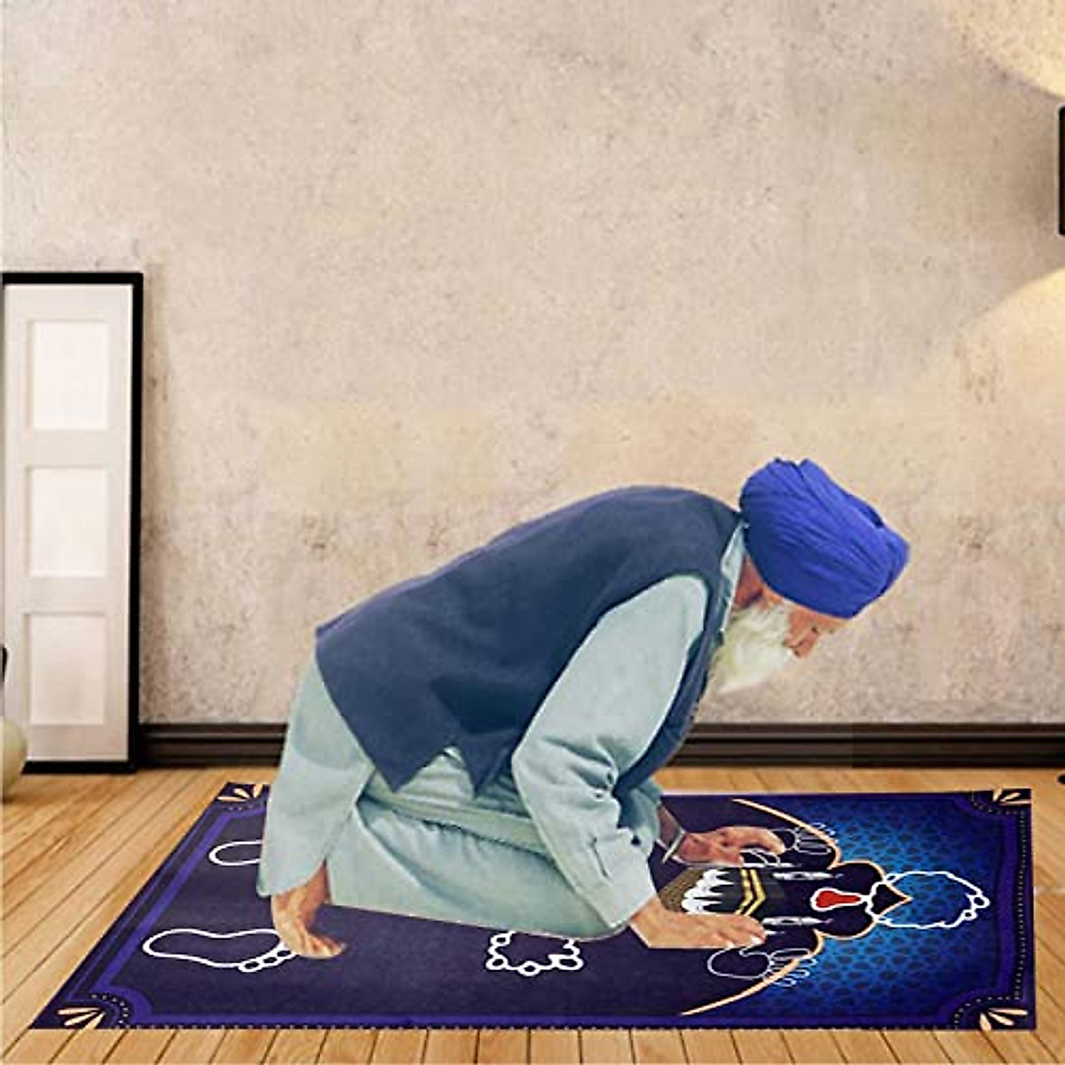 jiaohaowei Interactive Smart Prayer Mats for Kids Muslim Soft Islamic Cartoon Prayer Mat Muslim Prayer Mat Salah Best Ramadan Gift for Boys Girls