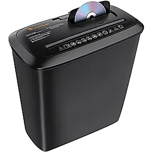 Bonsaii Paper Shredder for Home, 8-Sheet StripCut CD and Credit Card Paper Shredder for Home Office Use, Shredder Machine with Overheat and Overload Protection, 3.4 Gallons Wastebasket,Black (S120-C)