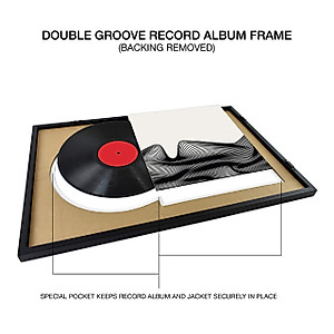 MCS Record Album Frame, Black, 16.5 x 25 in
