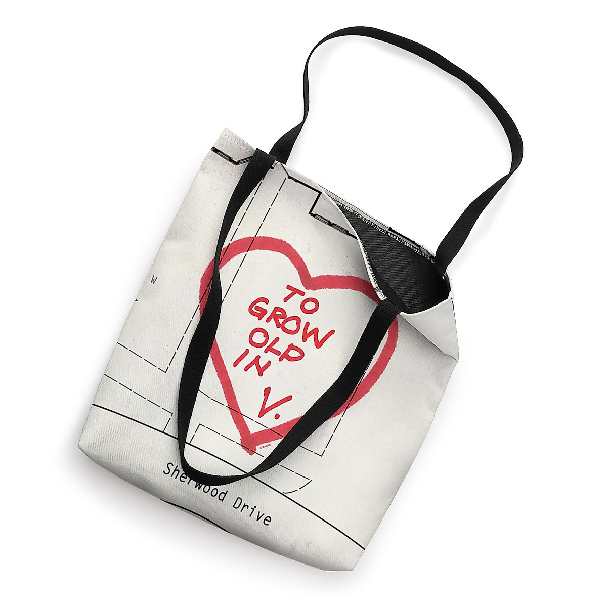 Marvel WandaVision To Grow Old In Vision Property Deed Tote Bag