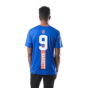 Ultra Game NBA New York Knicks - RJ Barrett Mens Active Tee Shirt, Team Color, Large