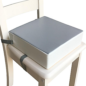 Toddler Booster Seat for Dining Table,PU Waterproof Kids Booster Seat for Table with Safety Buckles,Non-Slip Bottom Portable Booster Cushion for Travel