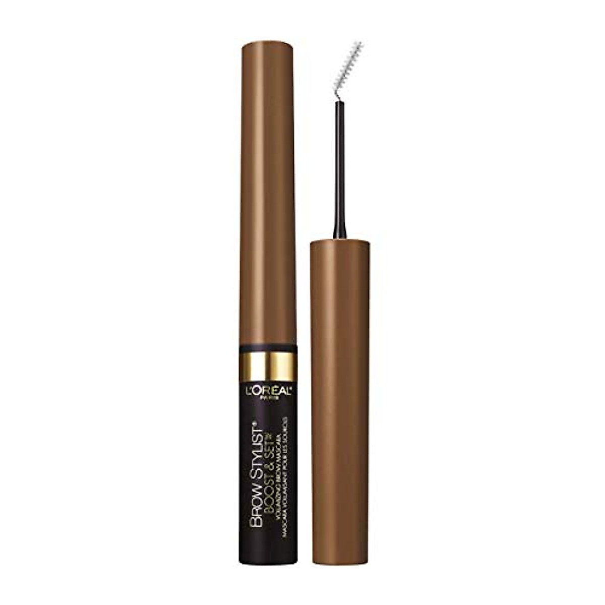 L'Oreal Paris Cosmetics Brow Stylist Boost and Set Brow Mascara, Light Brunette, 0.1 Fluid Ounce