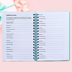 Discreet Password Book with Alphabetical A-Z Tabs - Password Notebook for Internet Website Address Login, Password Keeper and Organizer, No Title on The Cover, 6" x 4", Green
