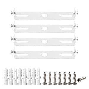 Rrina 4Pcs 4.53in/115mm Light Fixture Mounting Bracket for Pendant Lamps Wall Lamps Ceiling Chandelier(4.53in/115mm)