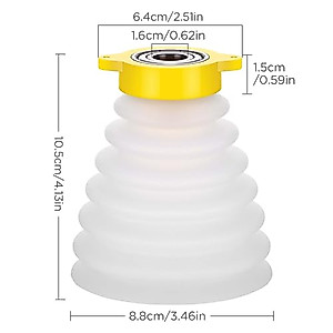 Houkiper Drill Dust Cover Collector Scalable Rubber Dustproof Dust Bowl Device Power Tool Utility Accessories for Electric Hammer