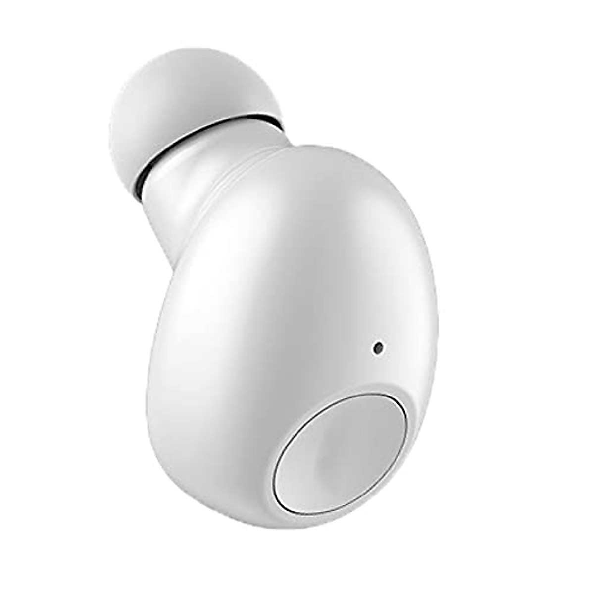 NVAHVA Single Bluetooth Earpiece10 Hrs Playtime,Wireless Headphone, Mini Bluetooth Headset Hands-Free Car Earphone,Cell Phone Bluetooth Earbud for iOS Android Smart Phones PC TV Audiobook (White)
