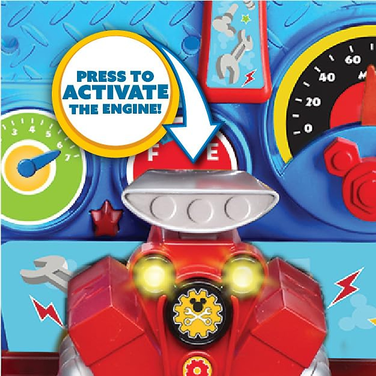 Disney Junior Mickey Mouse Funhouse Workbench, 43-piece Kids Construction Tool Set, Kids Toys for Ages 3 Up, Amazon Exclusive by Just Play