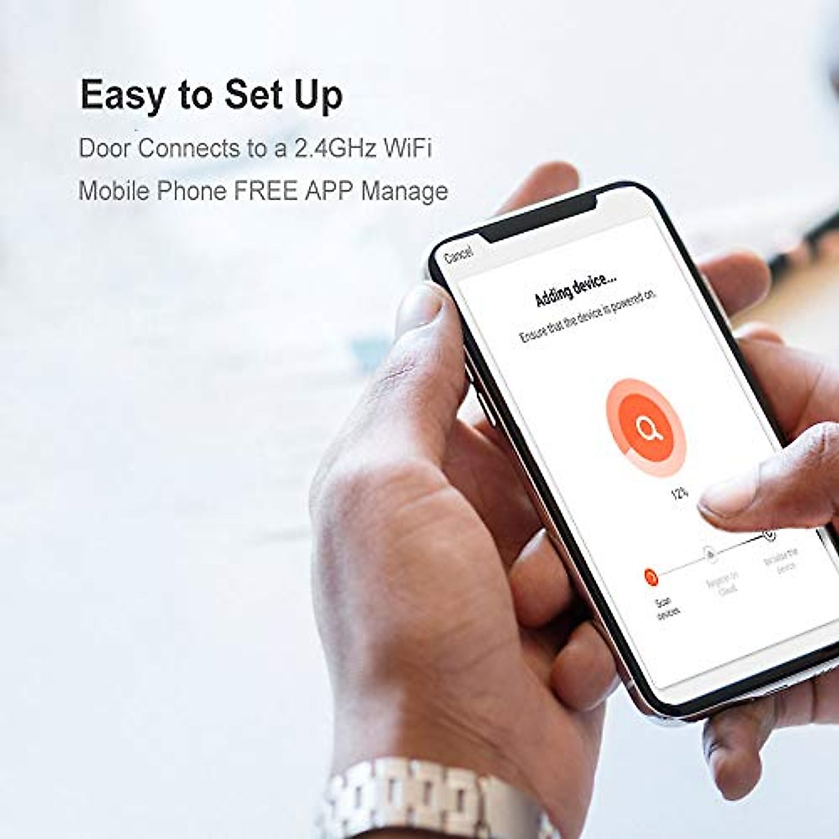 JVR Chicken Coop Door Automatic Smart 2.4 GHz WIFI Opener with Safety Mechanism, Work With Alexa & Google Assistant, Rainproof Sunrise/Sunset Timer Controller Actuator Motor APP/Remote (Smart Version)