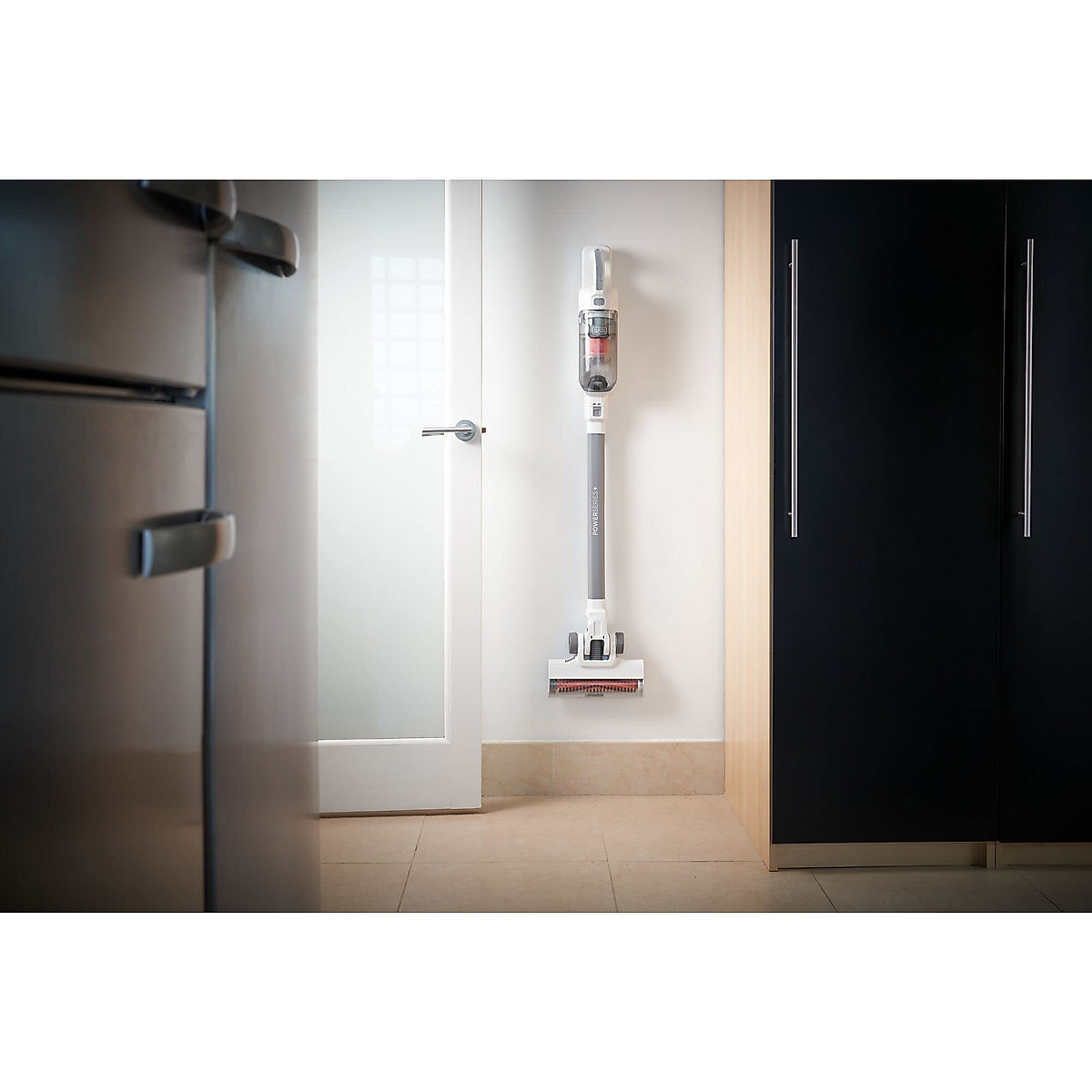 BLACK+DECKER POWERSERIES+ 20V MAX Cordless Stick Vacuum with LED Floor Lights, Lightweight, Multi-Surface (BHFEA520J) , White