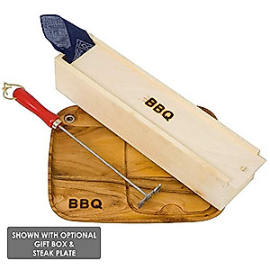 BBQ Fans Classic Monogram Branding Iron for Steak, Buns, Wood & Leather