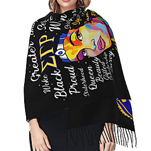 LeRayal Sigma Gamma Rho Scarf Sorority Gifts for Women Gift for GirlsPerfect Winter Warm Long Large Scarves With Tassel 1922