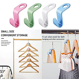UtySty 40 Pack Clothes Hanger Connector Hook for Closet Space Saving Hooks Cascading Wardrobe Connecting Buckle Coat Organizer Rack Holder Multi Layer Extender Clip Saver