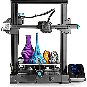 Official Creality Ender 3 V2 3D Printer, Upgraded Ender 3 3D Printer with Carborundum Glass Bed, Silent Motherboard and MeanWell Power Supply, Build Volume 220 x 220 x 250 mm