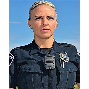 Mic+Tight The Police Mic Clip Tactical Portable Radio Mic Clip for Uniforms or Bullet-Proof Vest Carriers | Clear