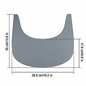 High Chair Placemat, Durable High Chair Placemat Silicone, Clean and Hygienic, for Stokke High Chair Tray Cover, Suitable for Stokke Tripp Trapp High Chair Tray (Grey)