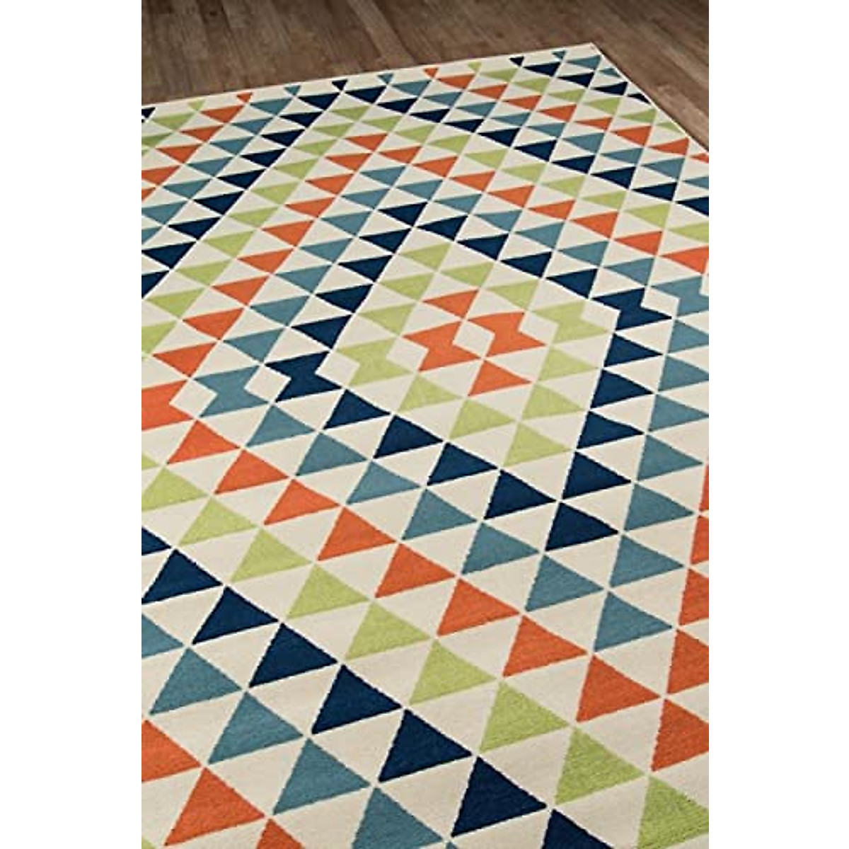 Momeni Rugs , Baja Collection Contemporary Indoor & Outdoor Area Rug, Easy to Clean, UV protected & Fade Resistant, 5'3" x 7'6", Multicolor