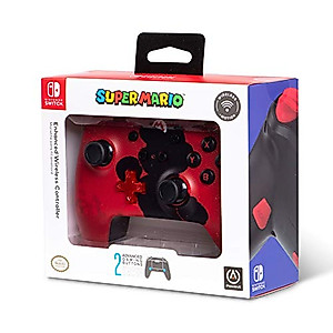 PowerA Enhanced Wireless Controller for Nintendo Switch - Mario Silhouette