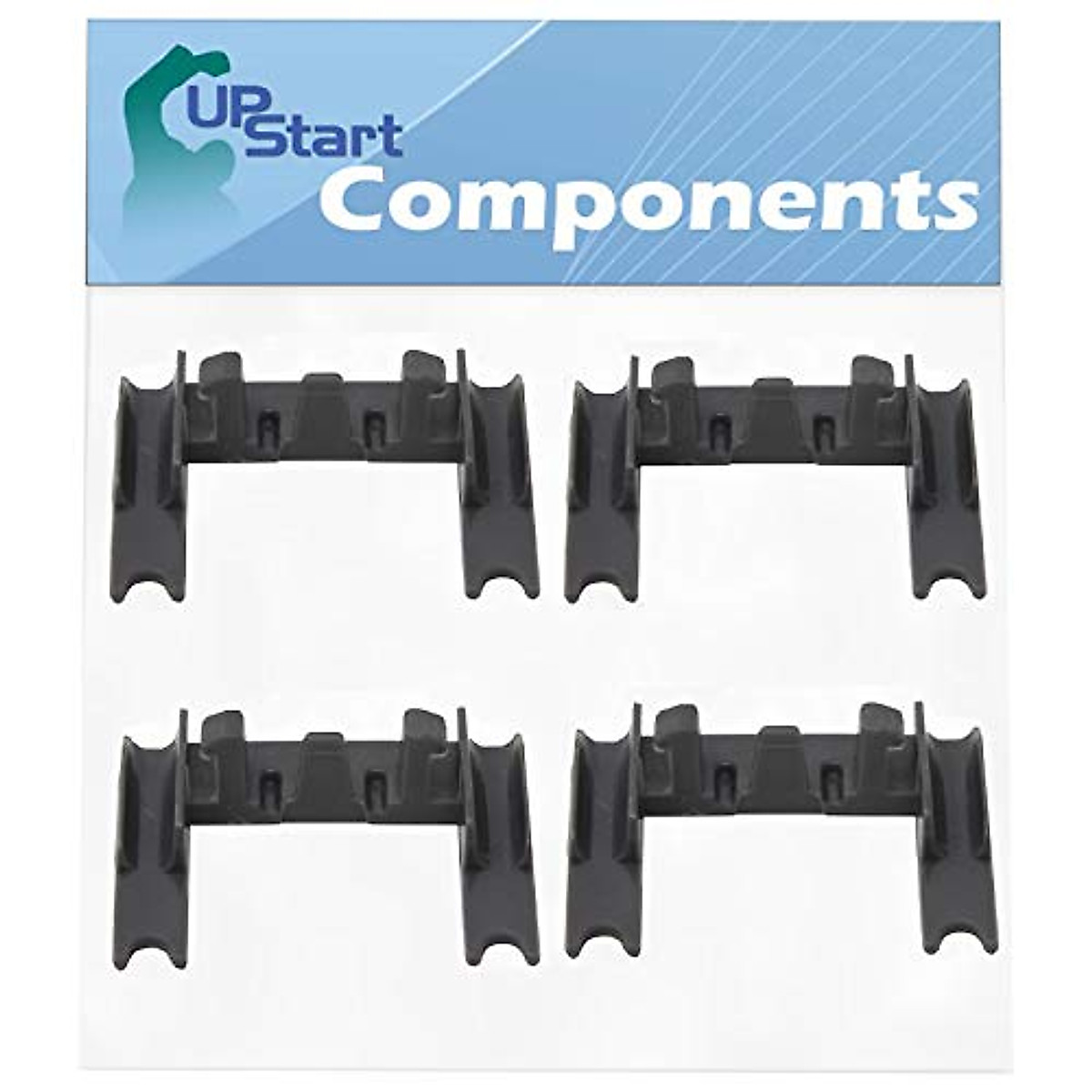 4-Pack W10250160 Dishwasher Rack Adjuster Arm Clip Lock Replacement for KitchenAid KDFE104DBL1 - Compatible with WPW10250160 Stop Clip