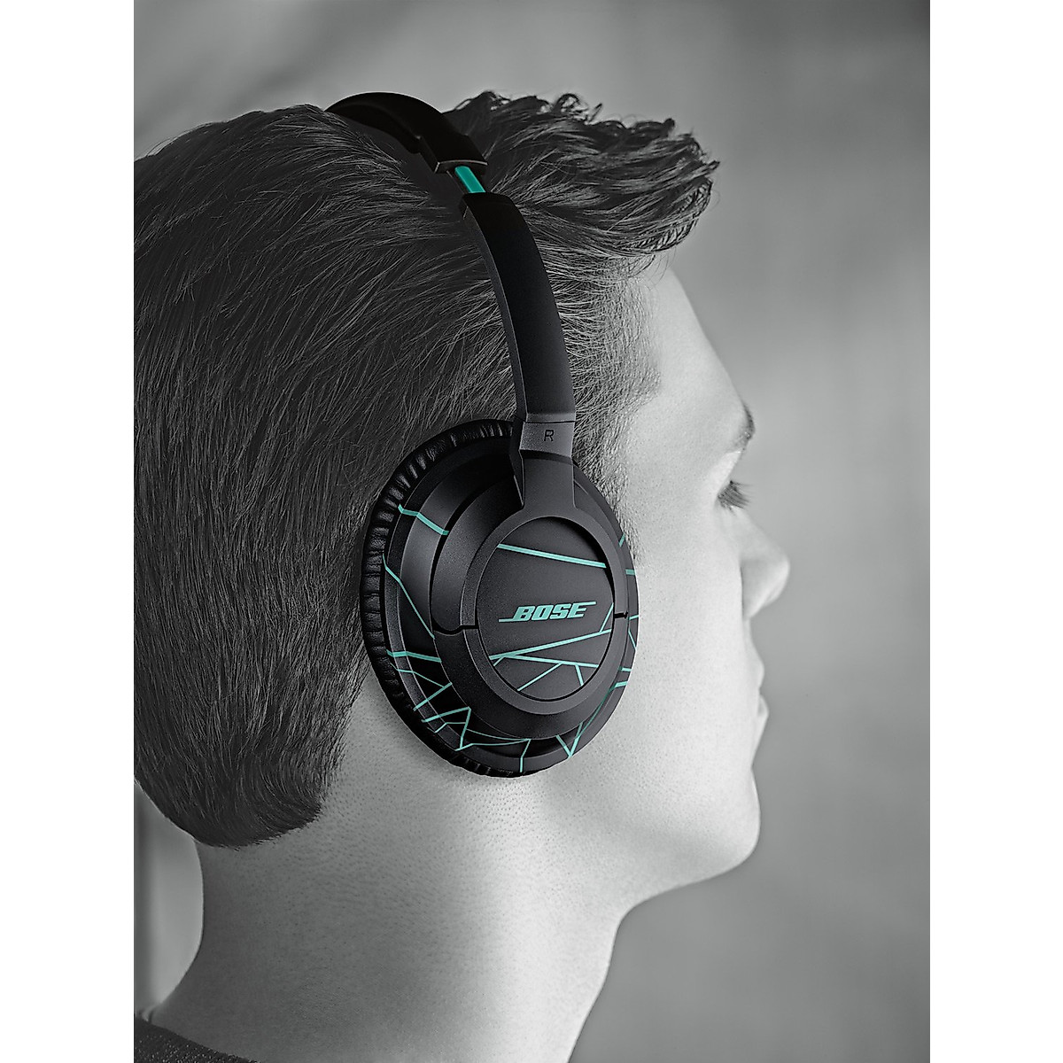 Bose SoundTrue Headphones Around-Ear Style, Black/Mint