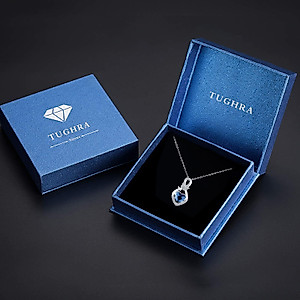 Cremation Jewelry for Ashes for Women 925 Sterling Silver Butterfly Urn Necklace for Ashes Infinity Ashes Keepsake Dainty Blue Austrian Crystal Heart Ashes Memorial Jewelry Gifts