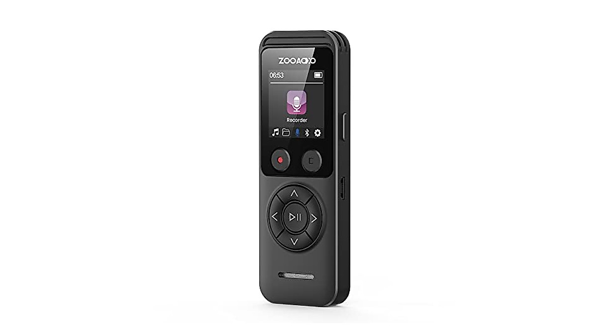 ZOOAOXO 64GB Digital Voice Recorder, Bluetooth Voice Recorder, Dual ...