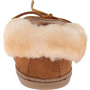 Minnetonka Women's Alpine Sheepskin Slippers, Golden Tan, 8