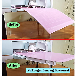 Extension Tray Compatible with Cricut Maker3 Maker and Explore Air3 Air2 Air,Cutting Mat Extender Support for Maker and Explore Air Series (White)