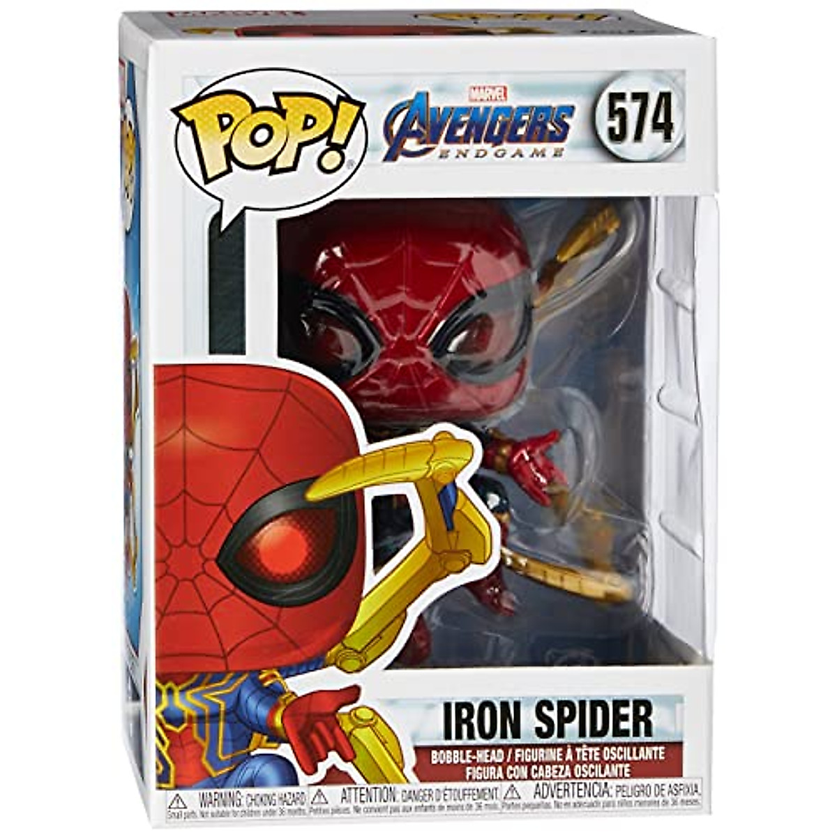 Funko Pop! Marvel: Avengers Endgame - Iron Spider with Nano Gauntlet, Multicolor (45138),3.75 inches