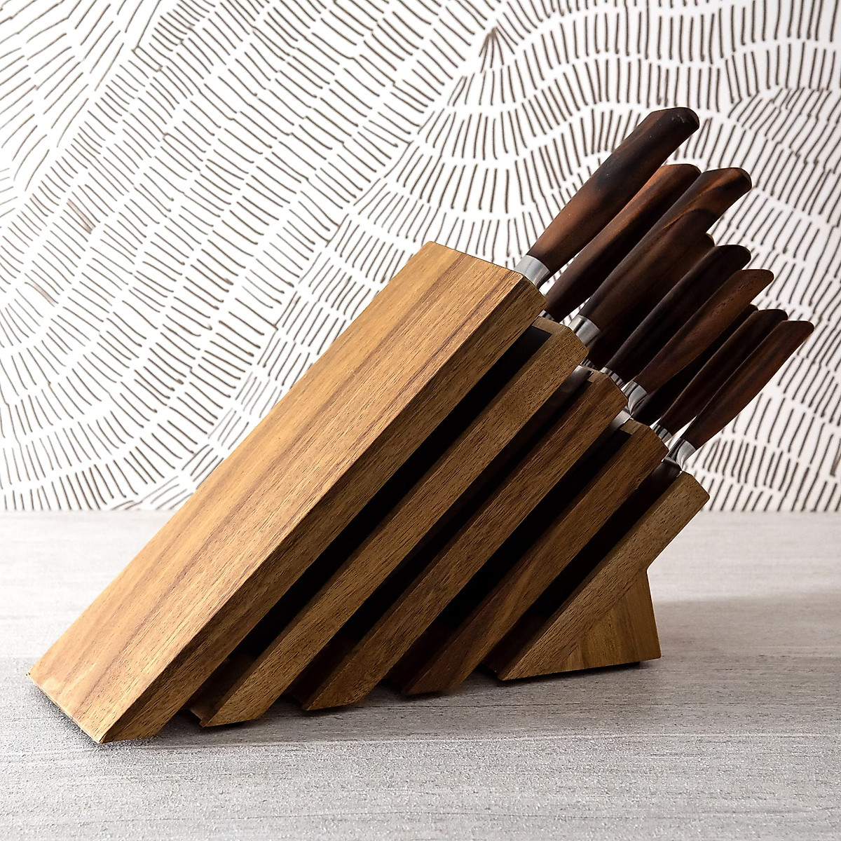 Messermeister Royale Elite 11-Piece Next Level Block Set - Includes 6 Speciality Knives, 4 Steak Knives & Knife Block