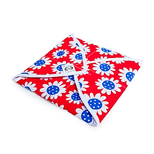 HealthAndYoga™ Roti, Tortilla & Breads Covering Cloth - Square Shape Cotton Cloth - Cotton Wrapping Cover