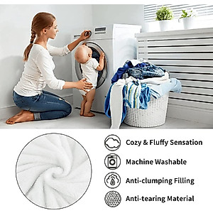 Blue Greek Evil Eye Amulet Nazar Throw Blanket for Sofa Comforter Couch Bed Recliner Living Room Bedroom Decor 30X40 inch